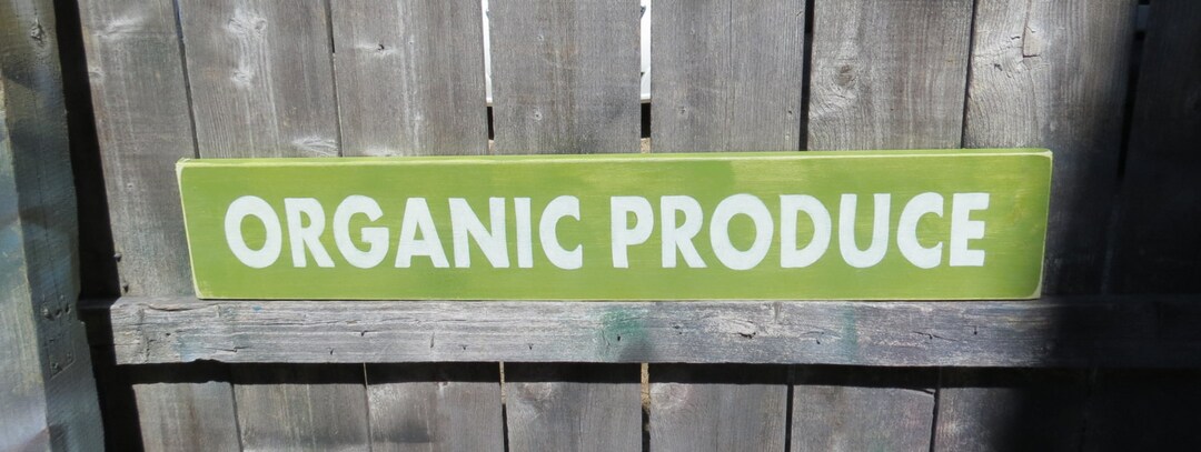 Hand Painted Rustic Wood Organic Produce Sign, Farmers Market, Fruit ...
