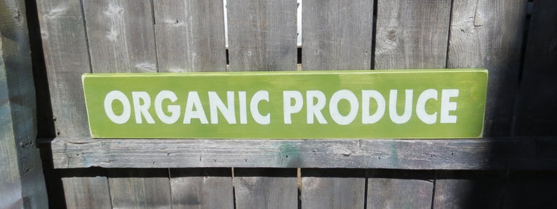 Hand Painted Rustic Wood Organic Produce Sign Farmers Market - Etsy