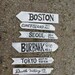 Set of 9 Arrow Location Signs Directional MASH Signpost Hand Painted ...