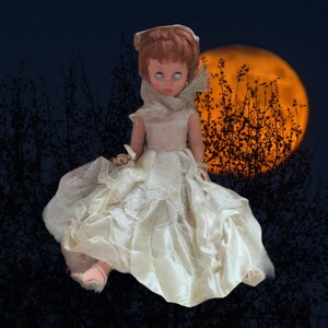 Creepy Old Bride Doll, Vintage Horror Collectible, Zombie Bride Spooky ...