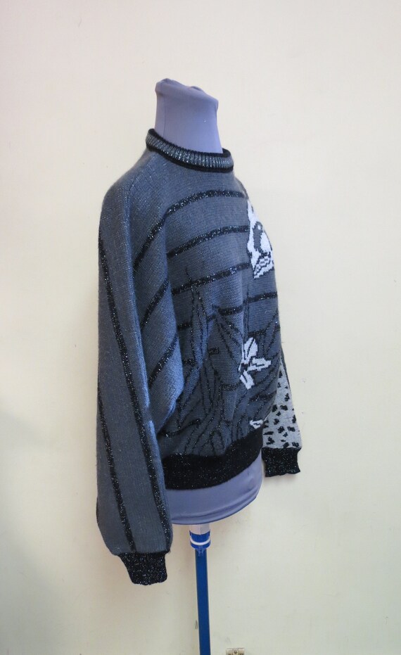 Vintage ICE Sweater, 1990s Leopard Made in Italy, s… - Gem