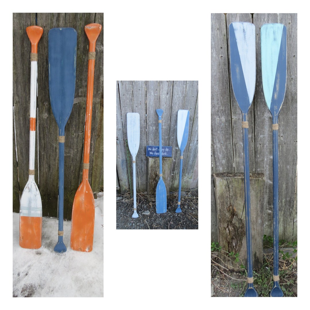 Oar Wall Decor, Decorative Oar, 5 Ft Painted Oar, Nautical Wall Decor ...