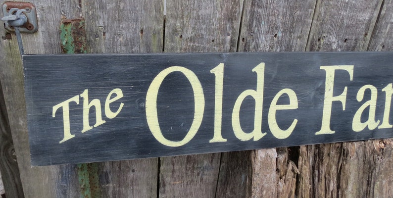 The Olde Farm House Sign Hand Painted Wood Sign Custom Colors | Etsy