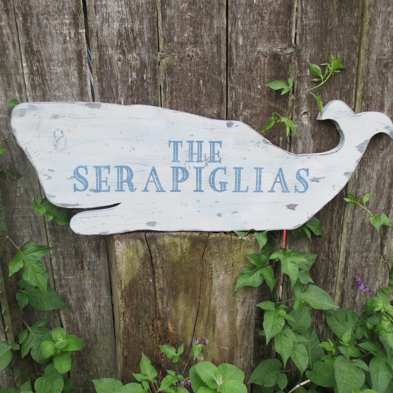 Whale Sign - Etsy