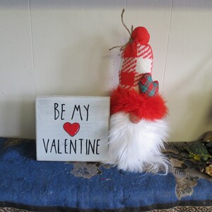 Valentine Gnome Gift Set Gnome and Wooden Be My Valentine - Etsy