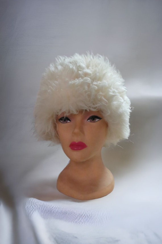 vintage fur hat shearling - Gem