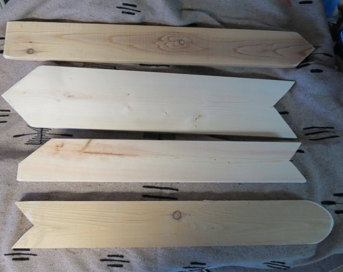 DIY 6 Unpainted Arrows Wood Directional Signs Destination Sign | Etsy