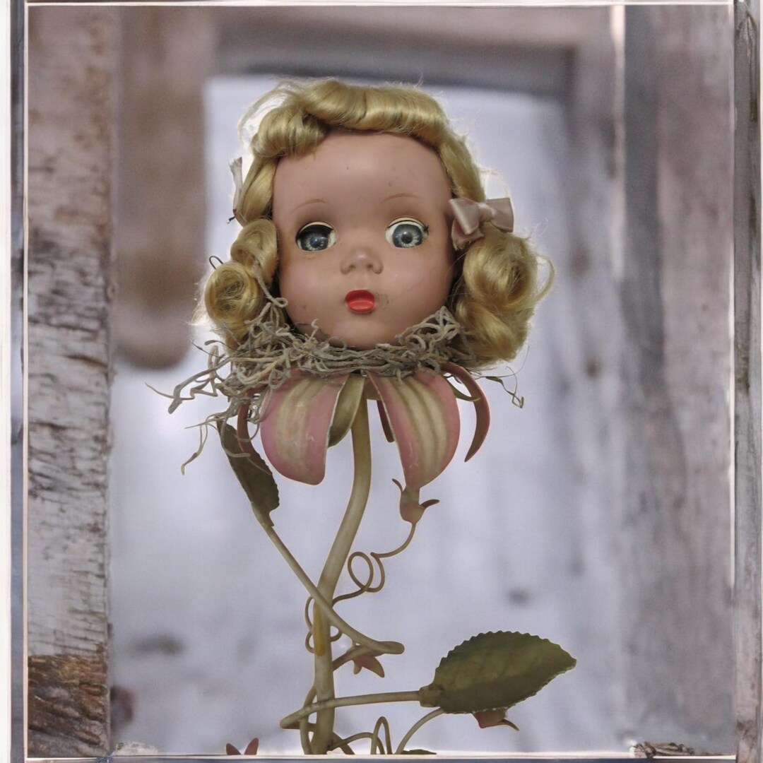 Creepy Doll, Blinkie Eyes, Teeth, Scary Doll Halloween Decor, Goth ...