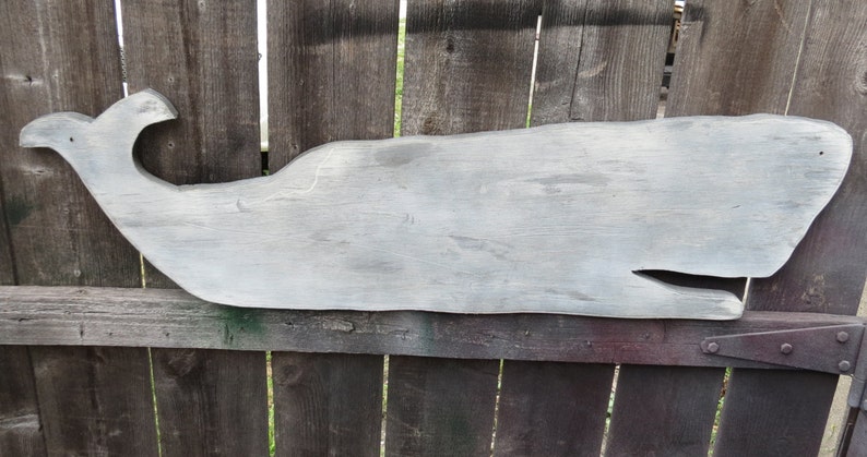 Personalized Wooden Whale Sign, Hand Cut Whale Trade Sign Primitive ...
