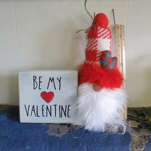 Valentine Gnome Gift Set Gnome and Wooden Be My Valentine - Etsy