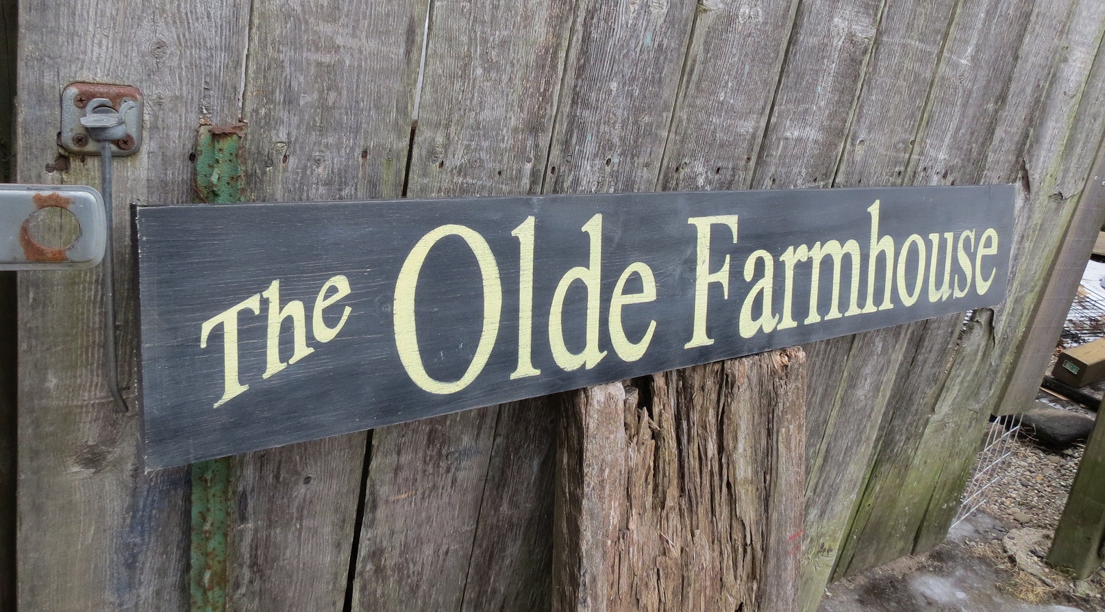 The Olde Farm House Sign Hand Painted Wood Sign Custom Colors | Etsy