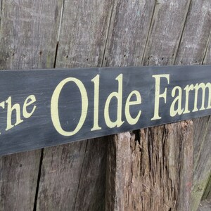 The Olde Farm House Sign Hand Painted Wood Sign Custom Colors Primitive ...