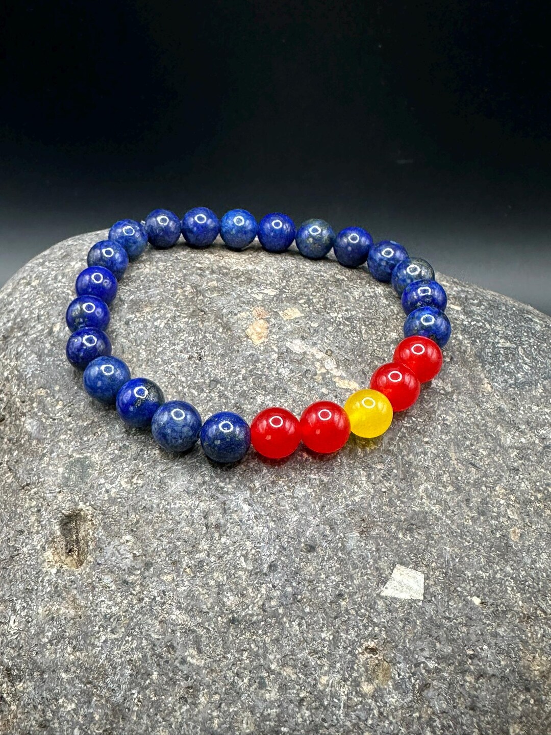 The Red Bull - F1 Inspired Gemstone Bracelet - Gift for F1, Racing, and ...