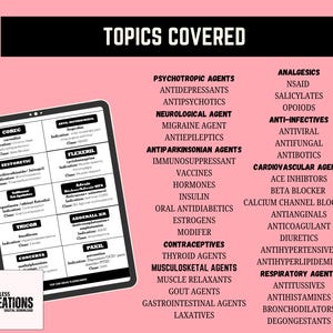 Top 200 Drugs Flashcards| for NCLEX Nursing,pharmacy,and PTCB Exam ...