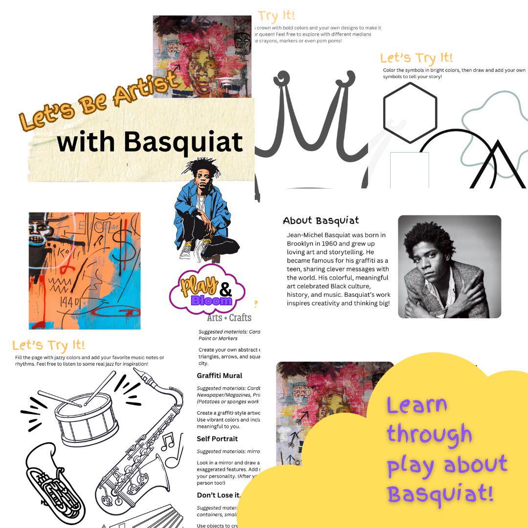 Basquiat-inspired Art for Kids - Printable Craft Pack With Collage ...