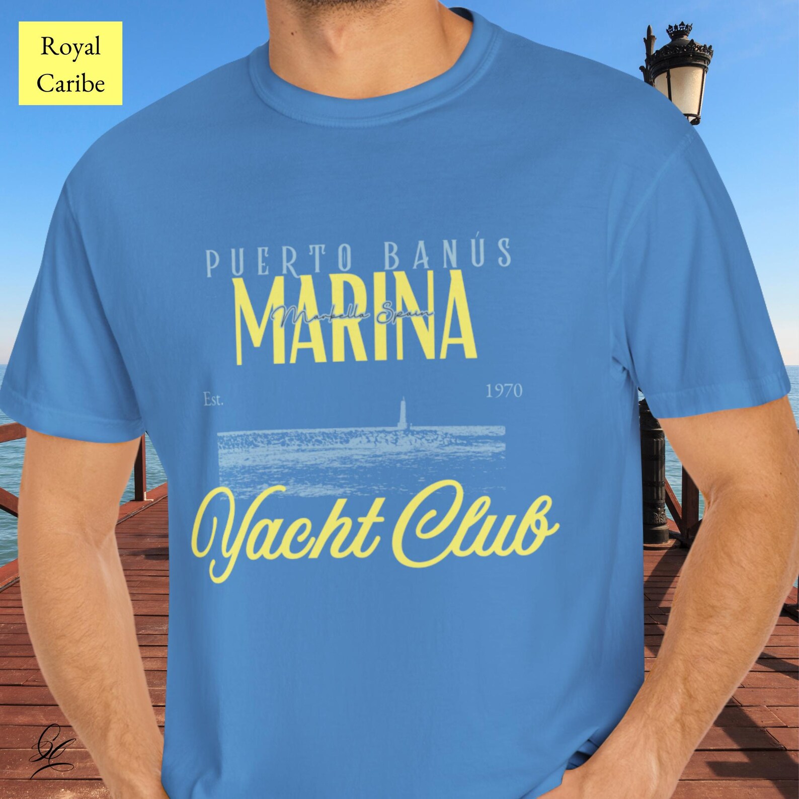 Spain Marbella Retro Yacht Club T-shirt, Luxury Nautical, Sailing ...