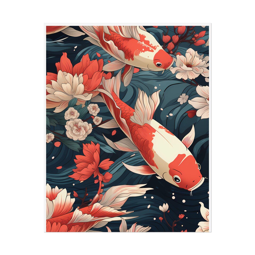 Rolled Posters, Koi, Koi Poster, Colorfull Koi, Colorfull, Stunning ...