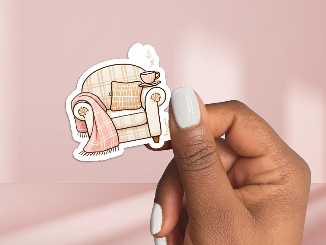 Glossy Sticker Cozy Armchair - Etsy