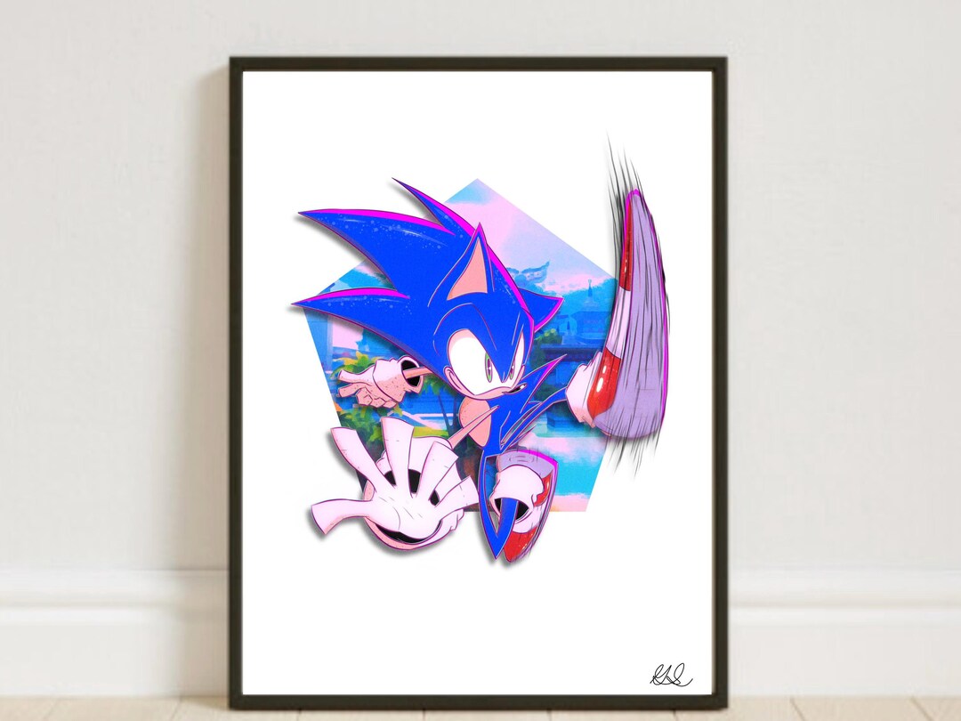Sonic the Hedgehog Print - Etsy