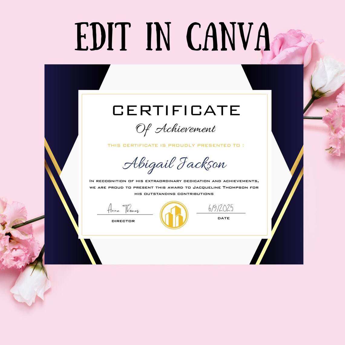 Editable Appreciation Certificate Template Printable Certificate of ...