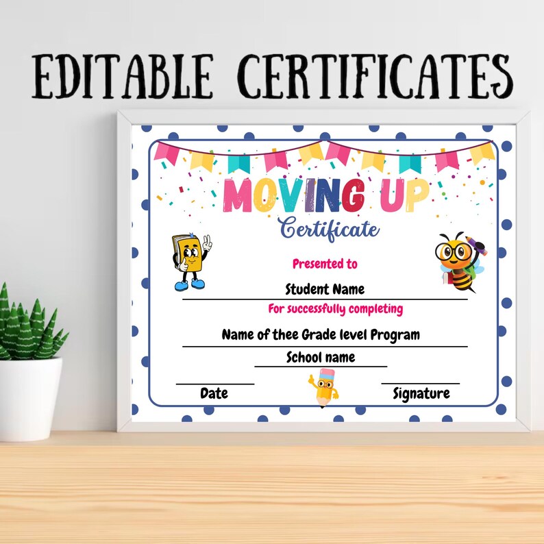 Kindergarten Graduation Certificate Editable, 2025 Graduation ...