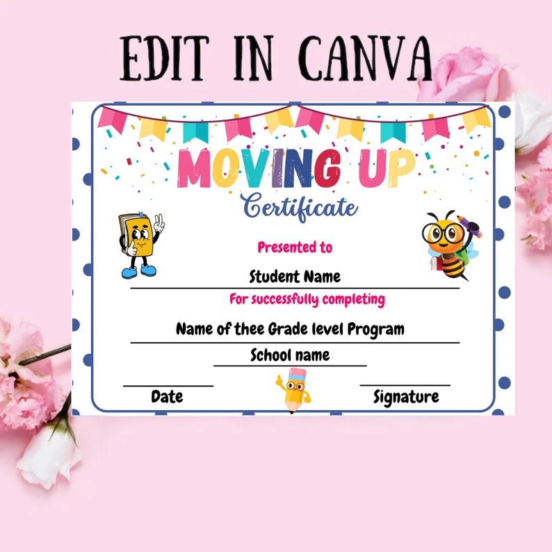 Kindergarten Graduation Certificate Editable, 2025 Graduation ...