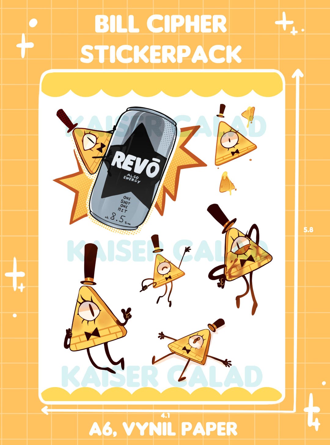 Bill Cipher Stickers - Etsy