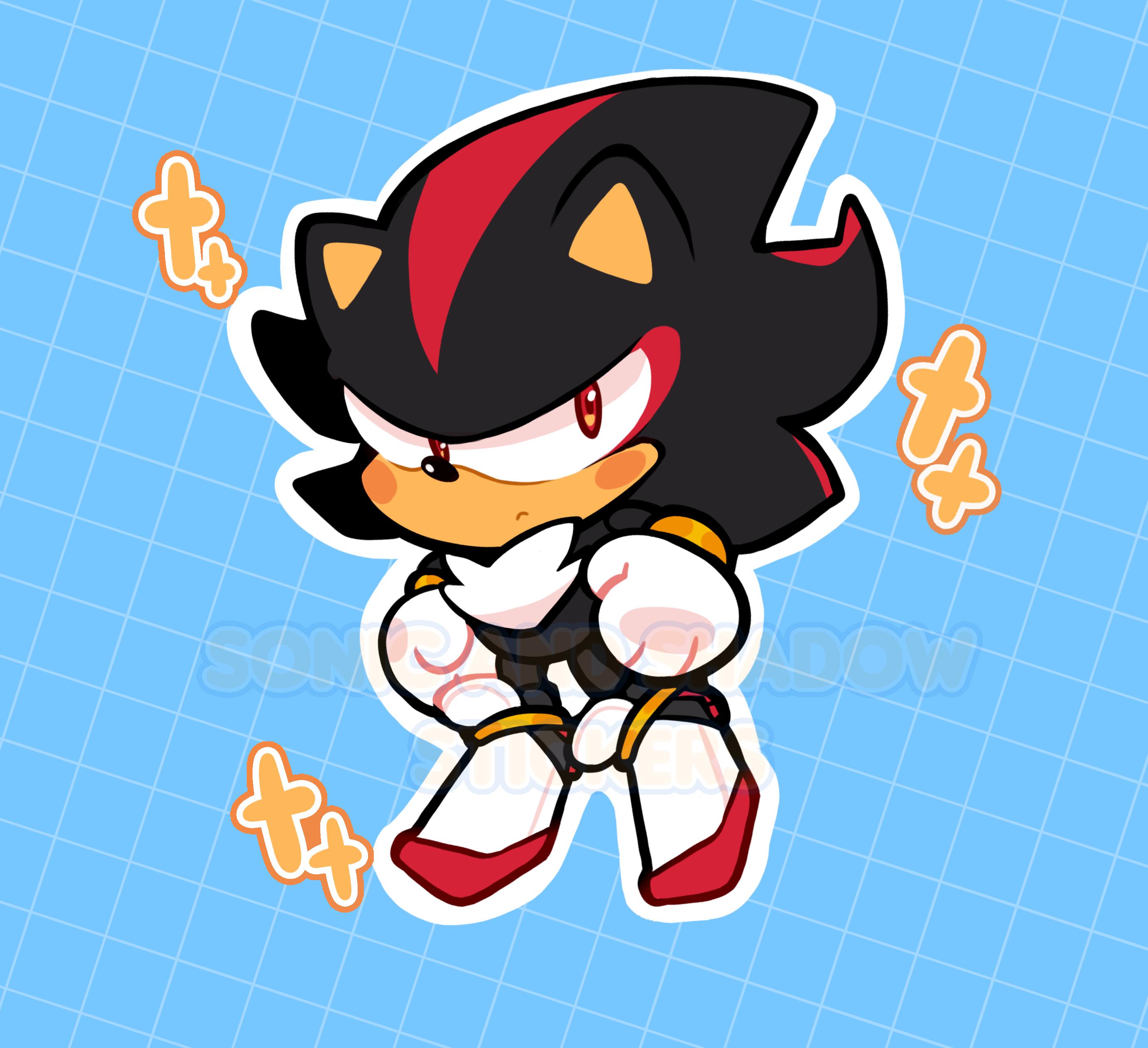 Sonic and Shadow Stiker Set - Etsy