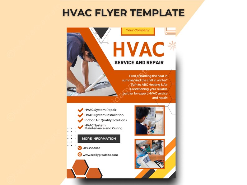 HVAC Flyer Template | Maintenance Car Flyer | Instant Download | Flyer ...