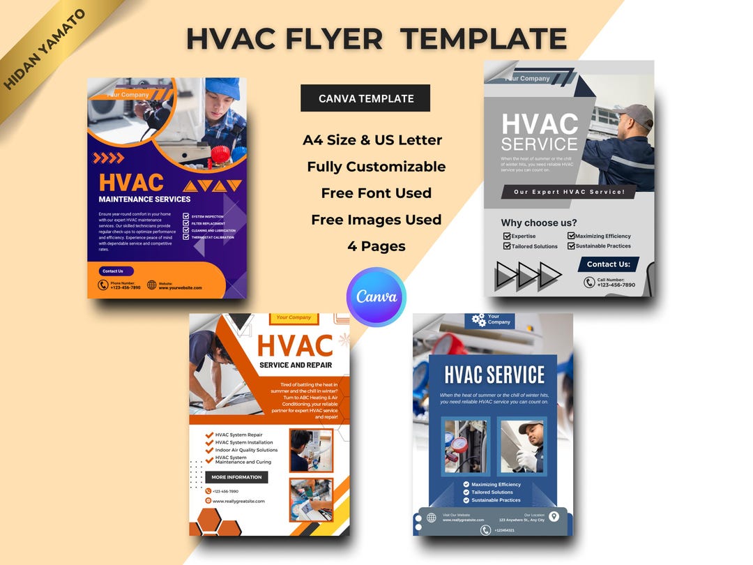 HVAC Flyer Template | Maintenance Car Flyer | Instant Download | Flyer ...