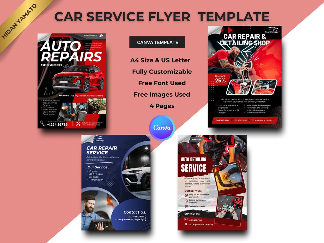 Car Service Template | Maintenance Car Flyer | Instant Download | Flyer ...