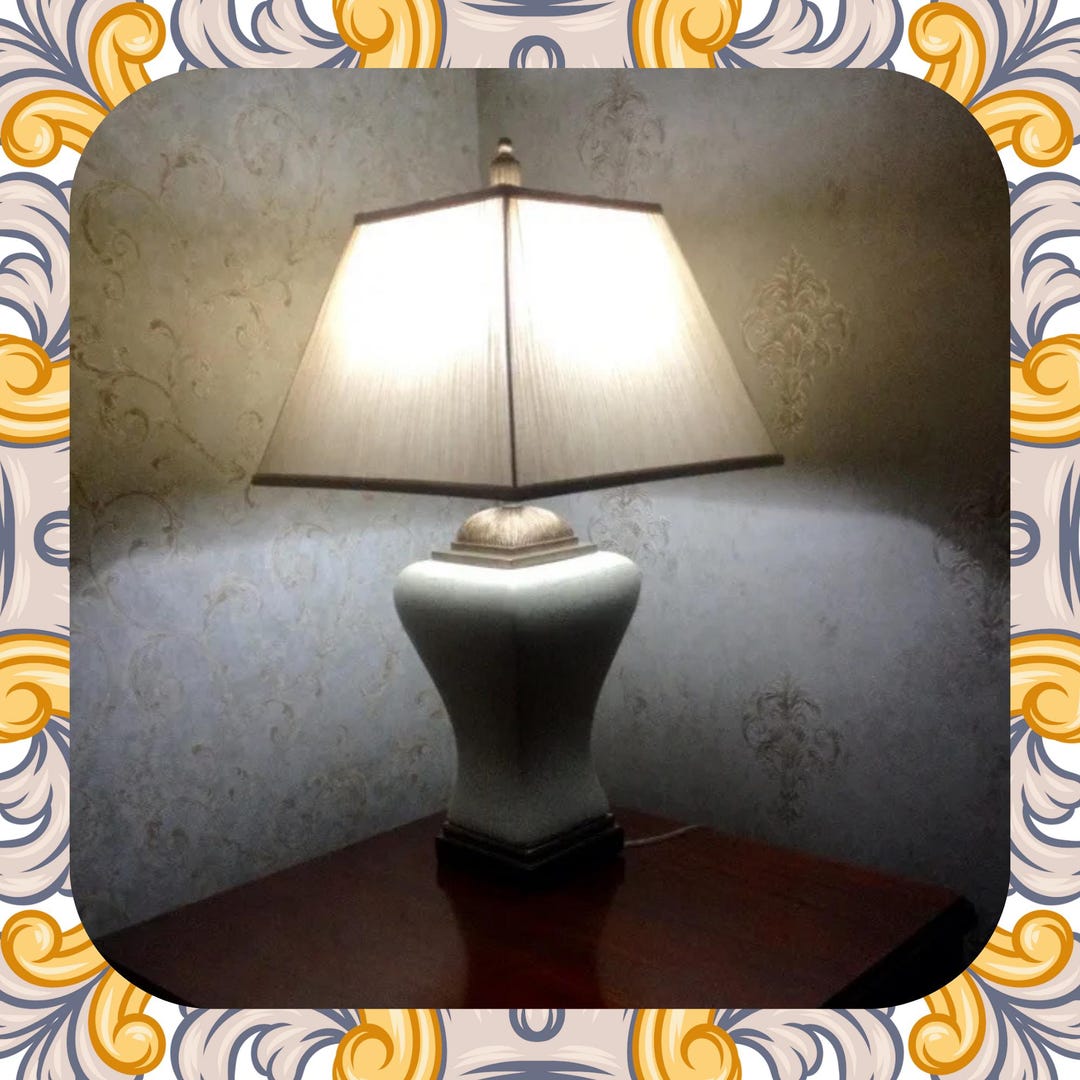 Rustic Ceramic Table Lamp: Vintage-inspired Soft Light for Bedroom ...