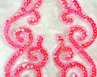 Hot Pink Scroll | Etsy