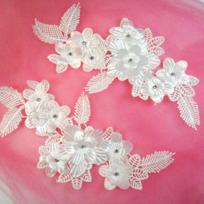 White Applique - Etsy
