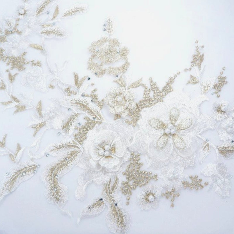 White Applique - Etsy