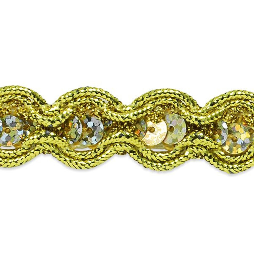 E8044 Gold Holographic Sequin Cord Sewing Craft Trim 5/8" (e8044-gl) - Etsy