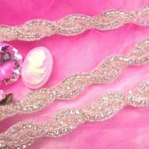 Braided Rhinestone Crystal Trim (0475-slcr) - Etsy