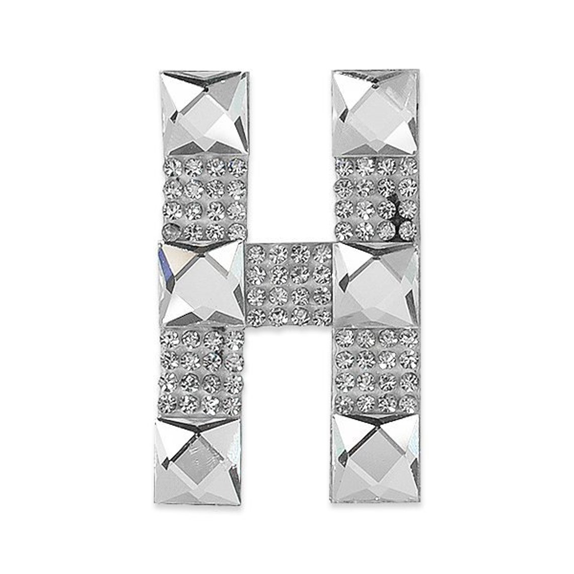E1327H Rhinestone Letter Applique H Iron on Patch 2.5 - Etsy