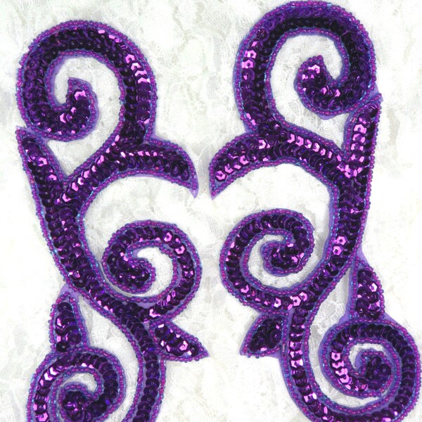 Purple Scroll - Etsy