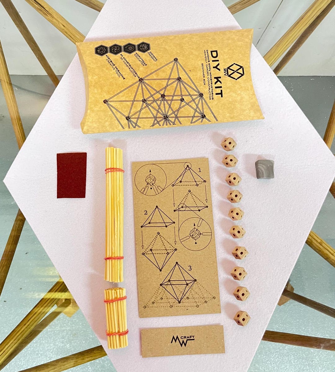 DIY KIT Geometry Shapes Himmeli Constructor Small - Etsy