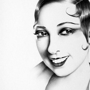 Josephine Baker Pencil Drawing Fine Art Portrait PRINT Hand Signed - Etsy