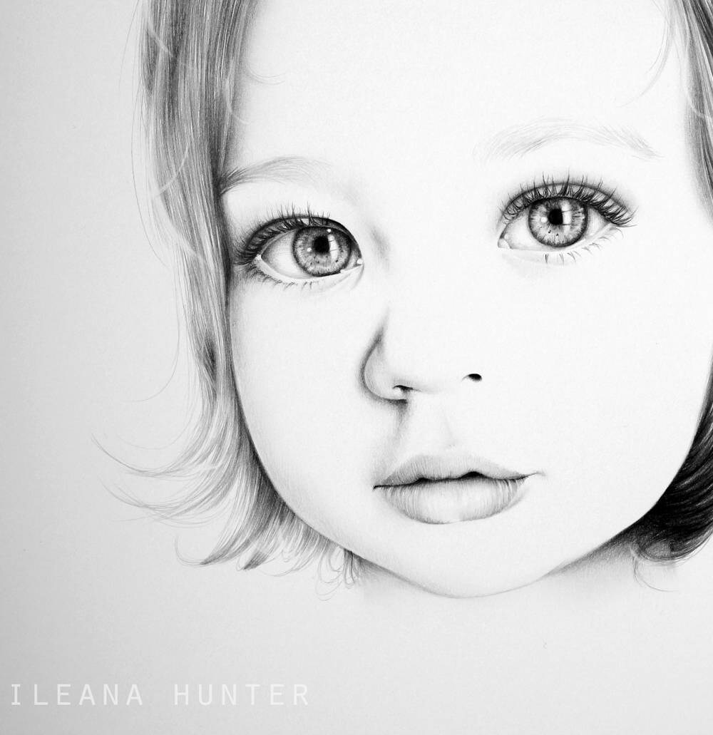 Child Custom Portrait Fine Art Drawing Commission by Ileana - Etsy Canada