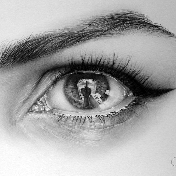 Eye Drawing - Etsy UK