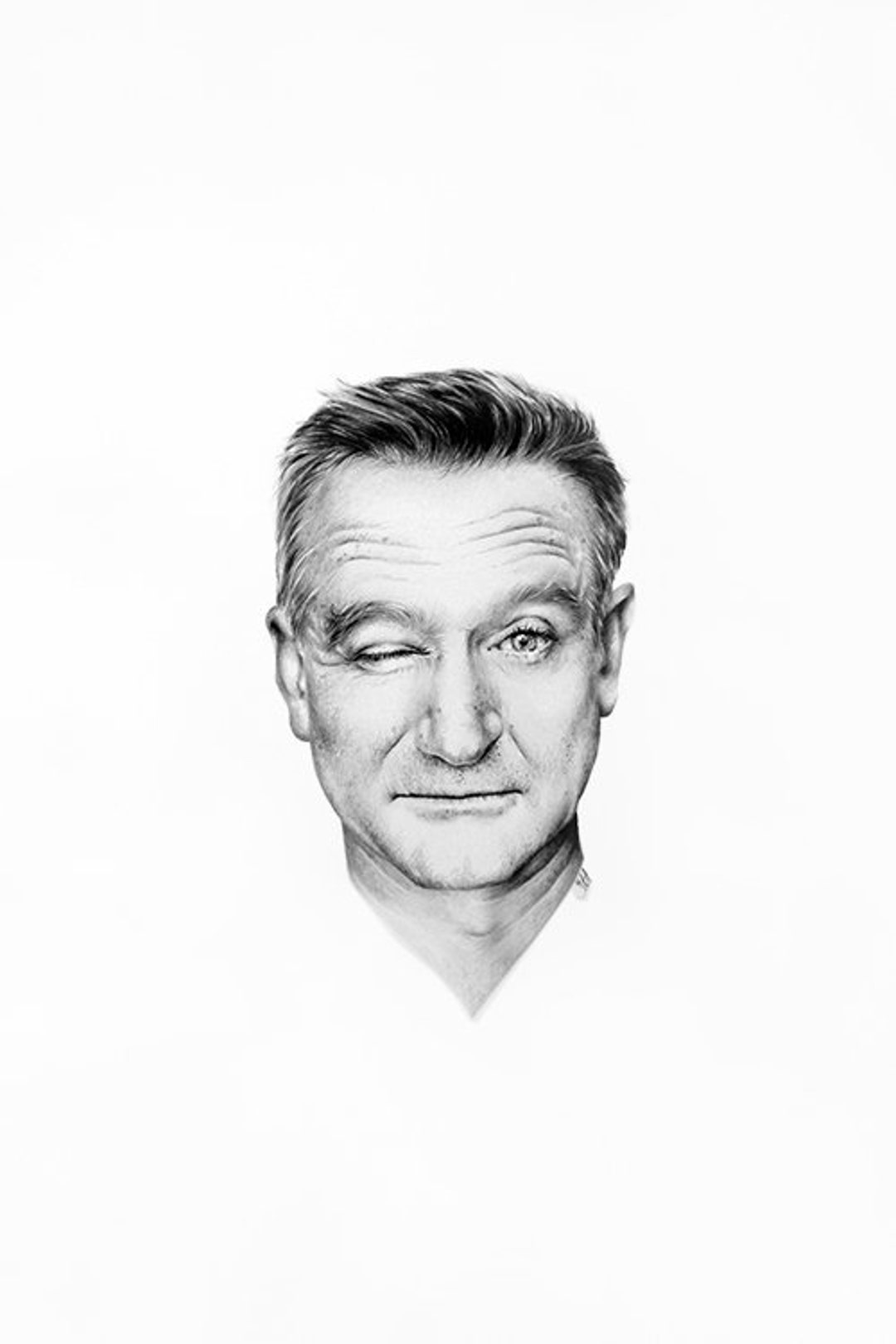 Robin Williams Fine Art Pencil Drawing Portrait Signed Print - Etsy