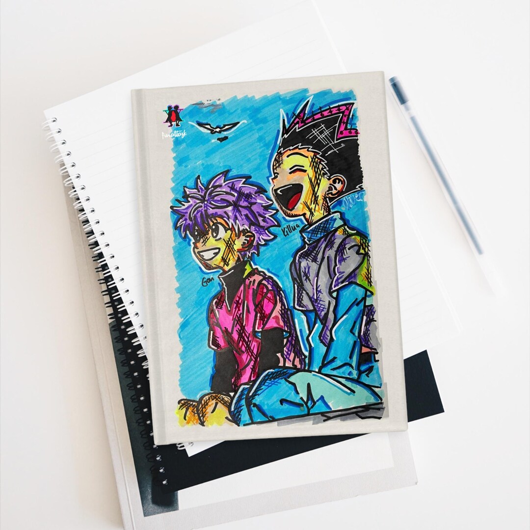 Hxh Hunter X Hunter Inspired Hardcover Blank Journal Gon & Killua Anime ...