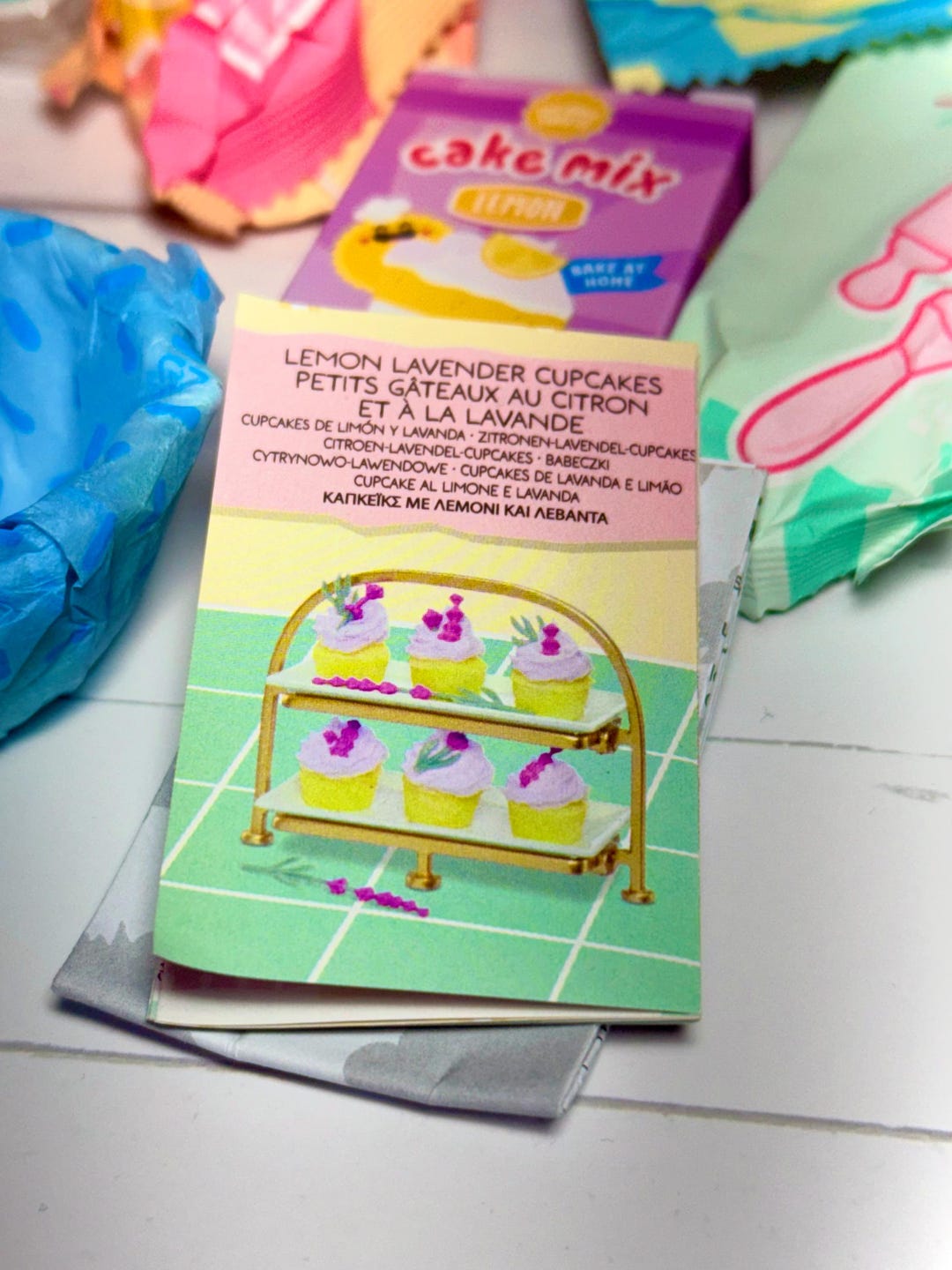 Miniverse Make It Mini/ From Scratch/ Lemon Lavender Cupcakes - Etsy