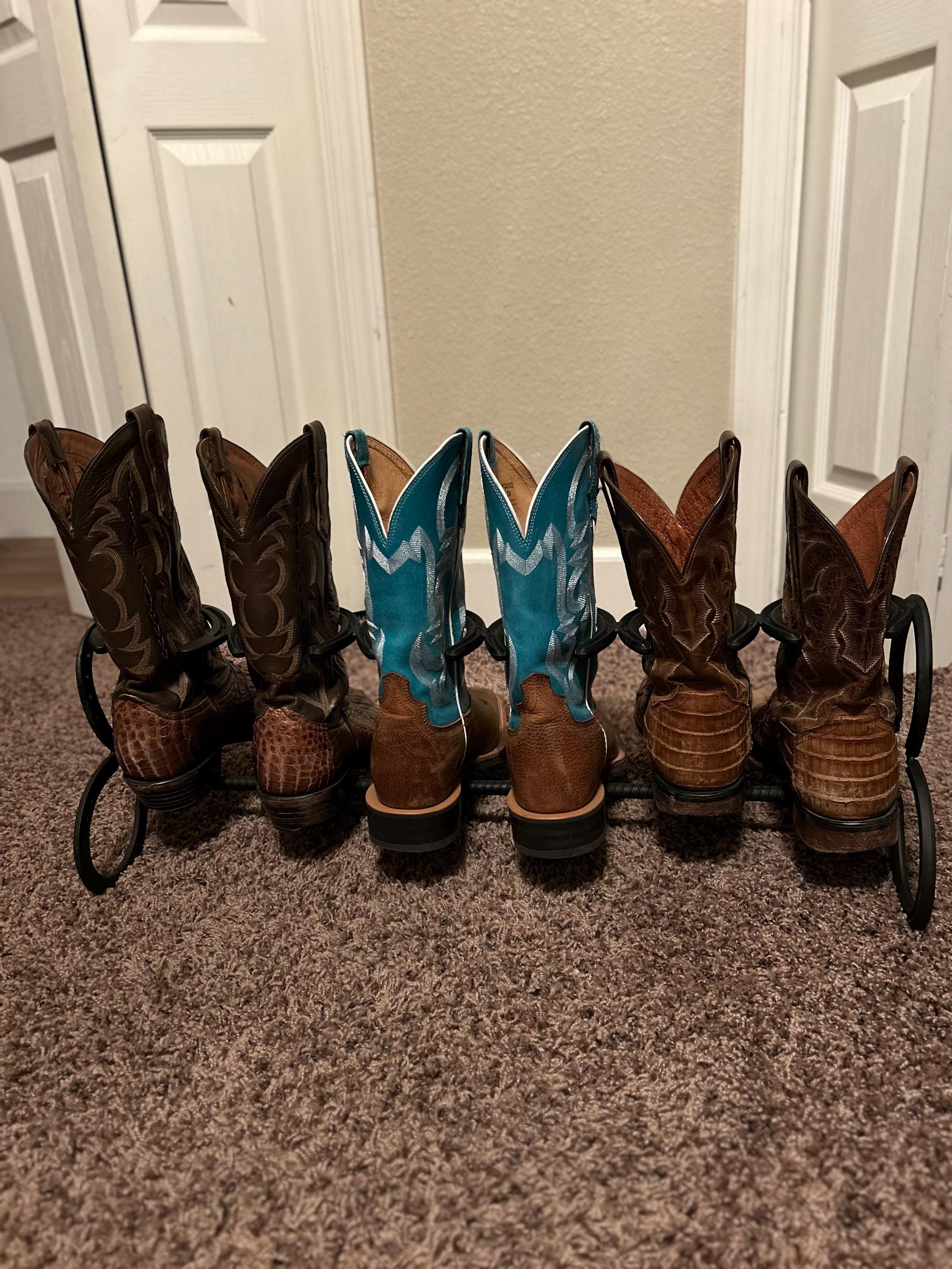 Custom Metal Horse Shoe Boot Rack - Etsy