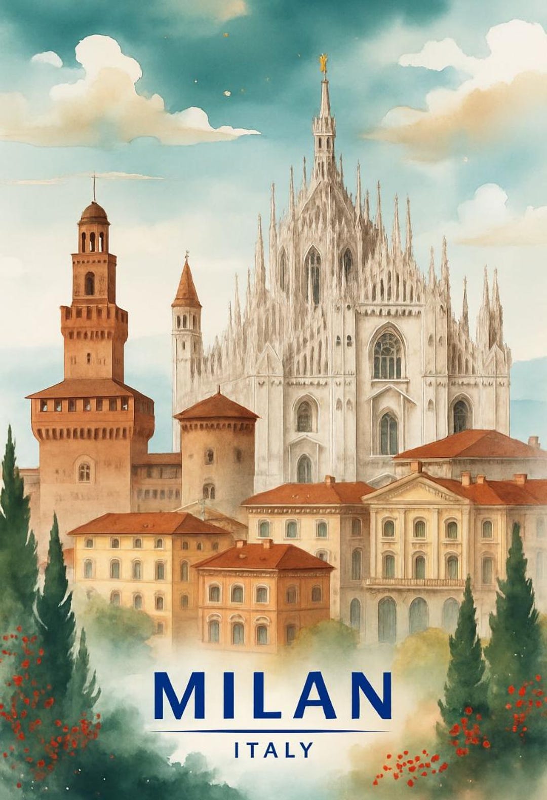 Milan Italy PNG | Duomo Di Milano, Sforzesco Castle, Palazzo Litta ...