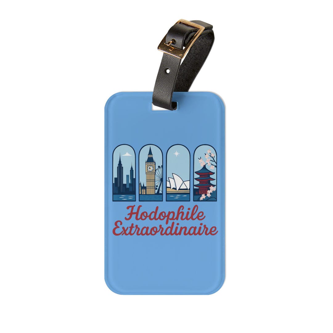Landmarks Luggage Tag: Hodophile Acrylic Bag Identifier - Etsy