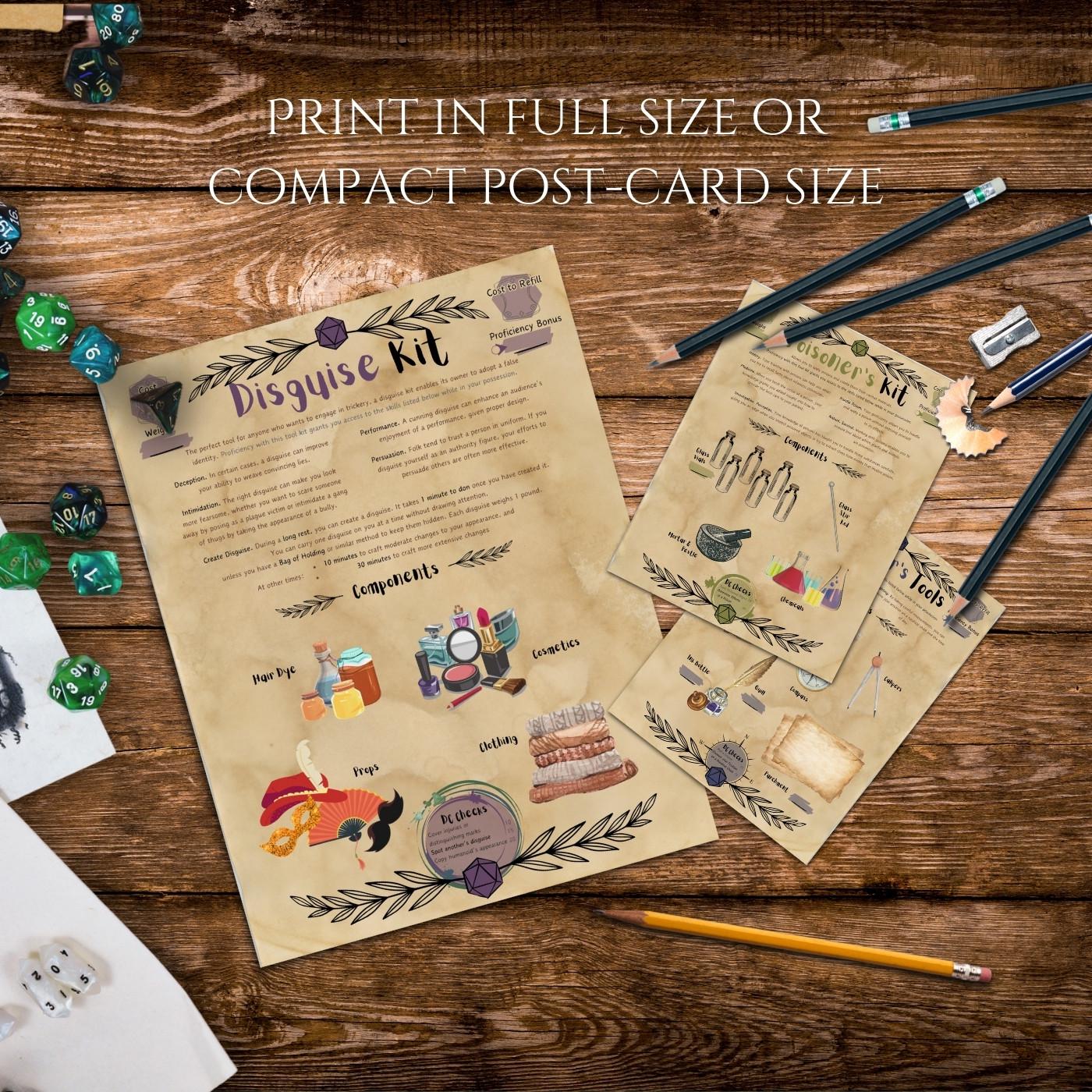 Dnd Tool Kit Mini Bundle; Dnd Printable for Dungeon Master, DM, or ...